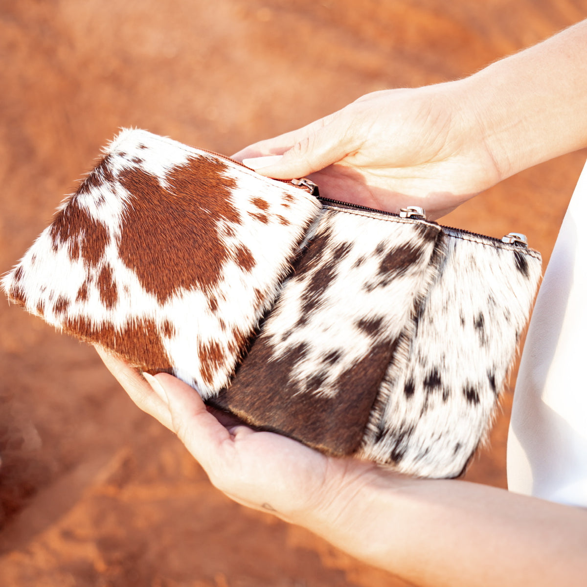 Large Cowhide Coin Purse – Country Allure